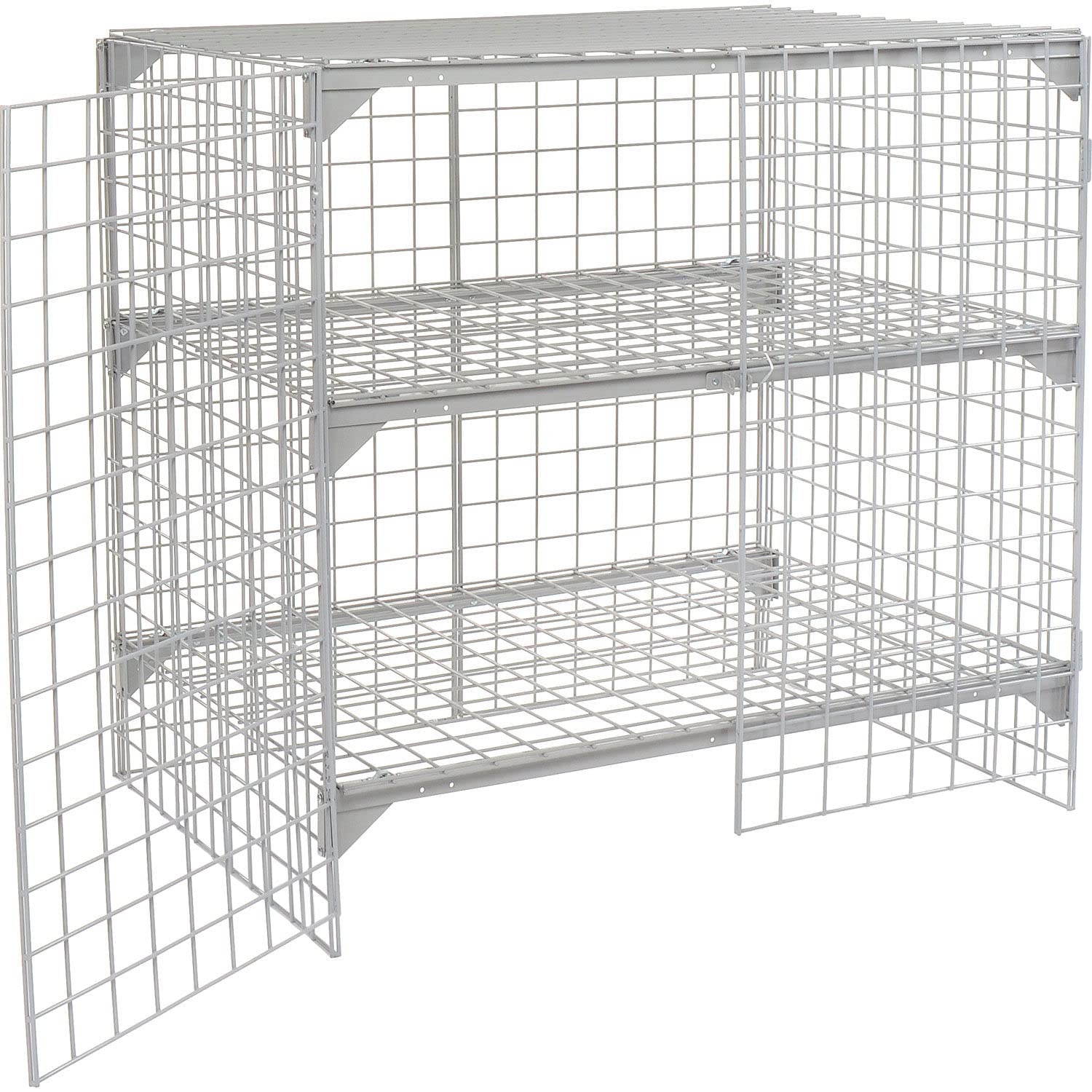 Global Industrial Wire Mesh Security Cage, 48 x 24 x 48
