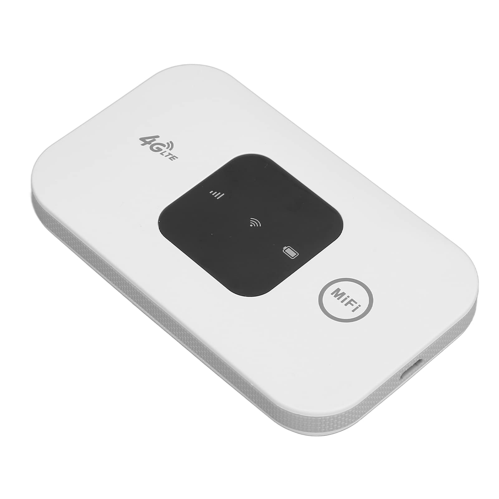 Portable, 4G Mobile Router, Pocket Mobile Network Hotspot with SIM Card Slot, for Car Users Business Travelers Outdoor Travelers White