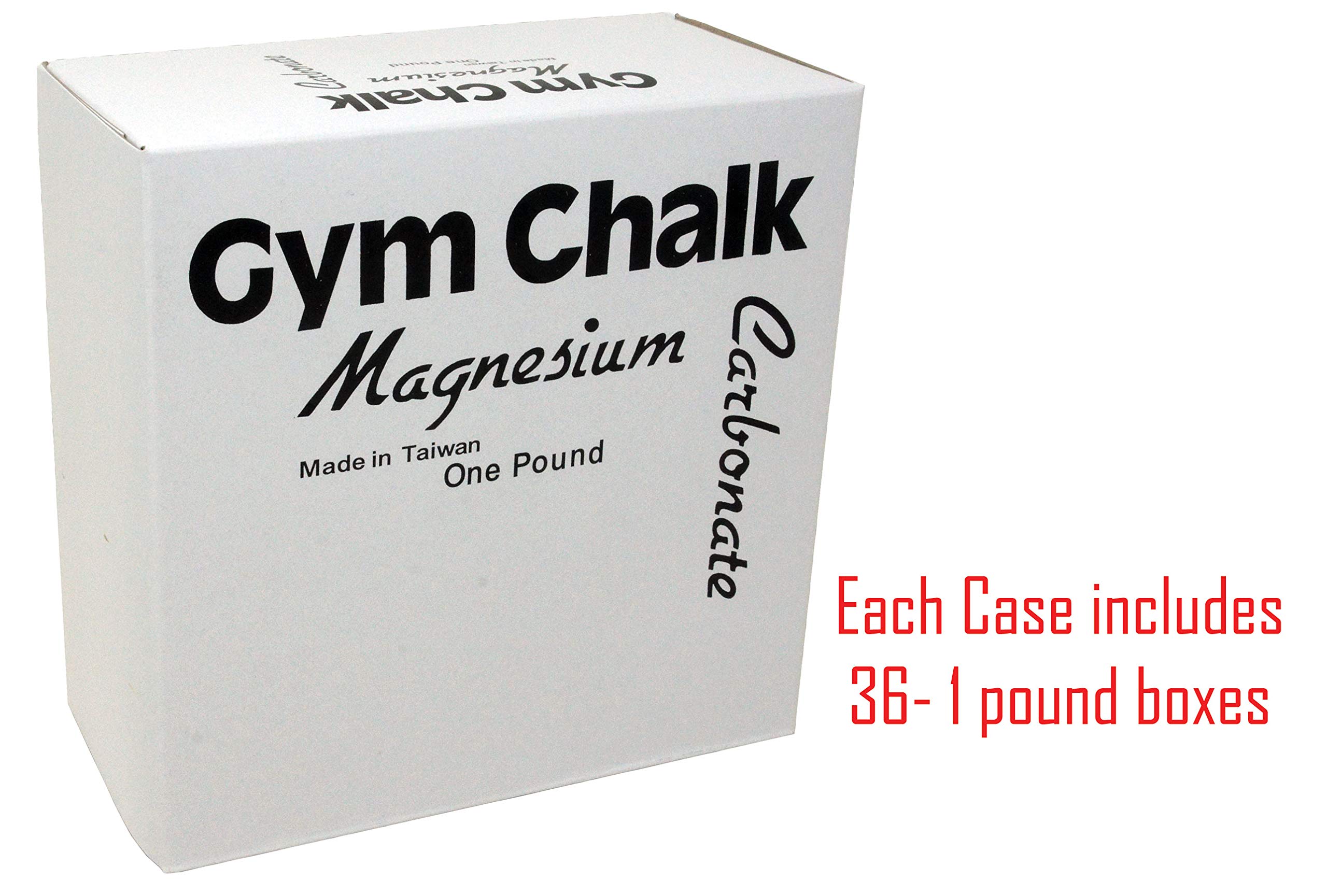 Great Lakes Sports Case of Gym Chalk made from 100% Magnesium carbonate (1 case = 36 pounds)