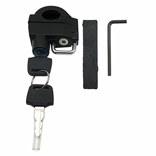 Gxcdizx New! Motorcycle Universal Helmet Lock Helmet Lock with Two Keys Fits for 25mm Engine Crankcase Crash Bar Motorbike