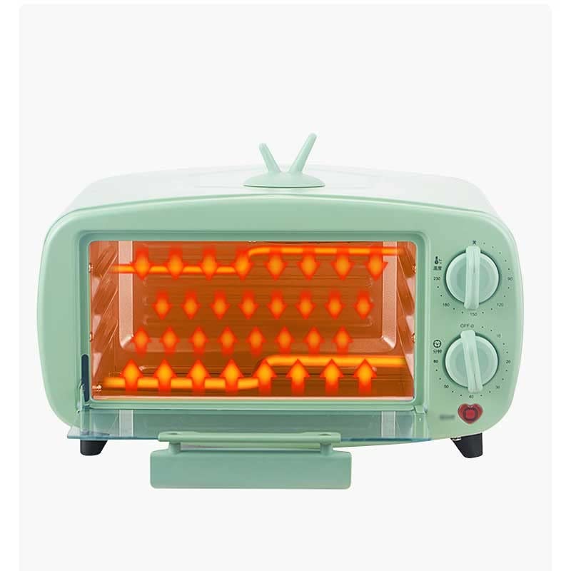 Guyana Mini Household Electric Oven Multifunctional Pizza Cake Baking Oven With 60 minutes Timer Stainless Steel Toaster 2 Layers
