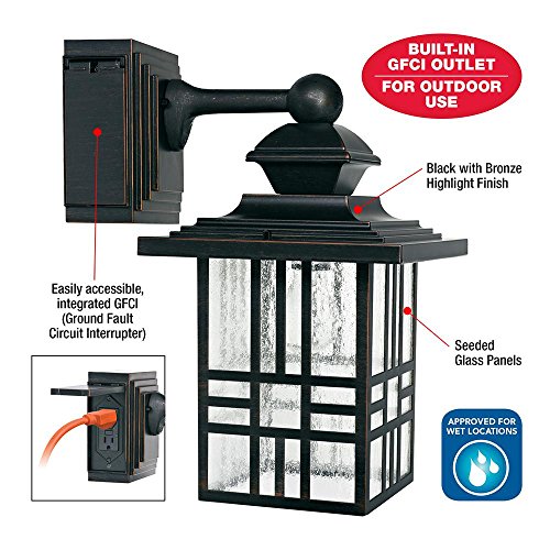Hampton Bay 30264 Outdoor Wall Sconce Lighting