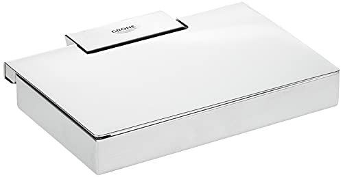 Grohe 40781000 Selection Cube Paper Holder w/Cover, Starlight Chrome