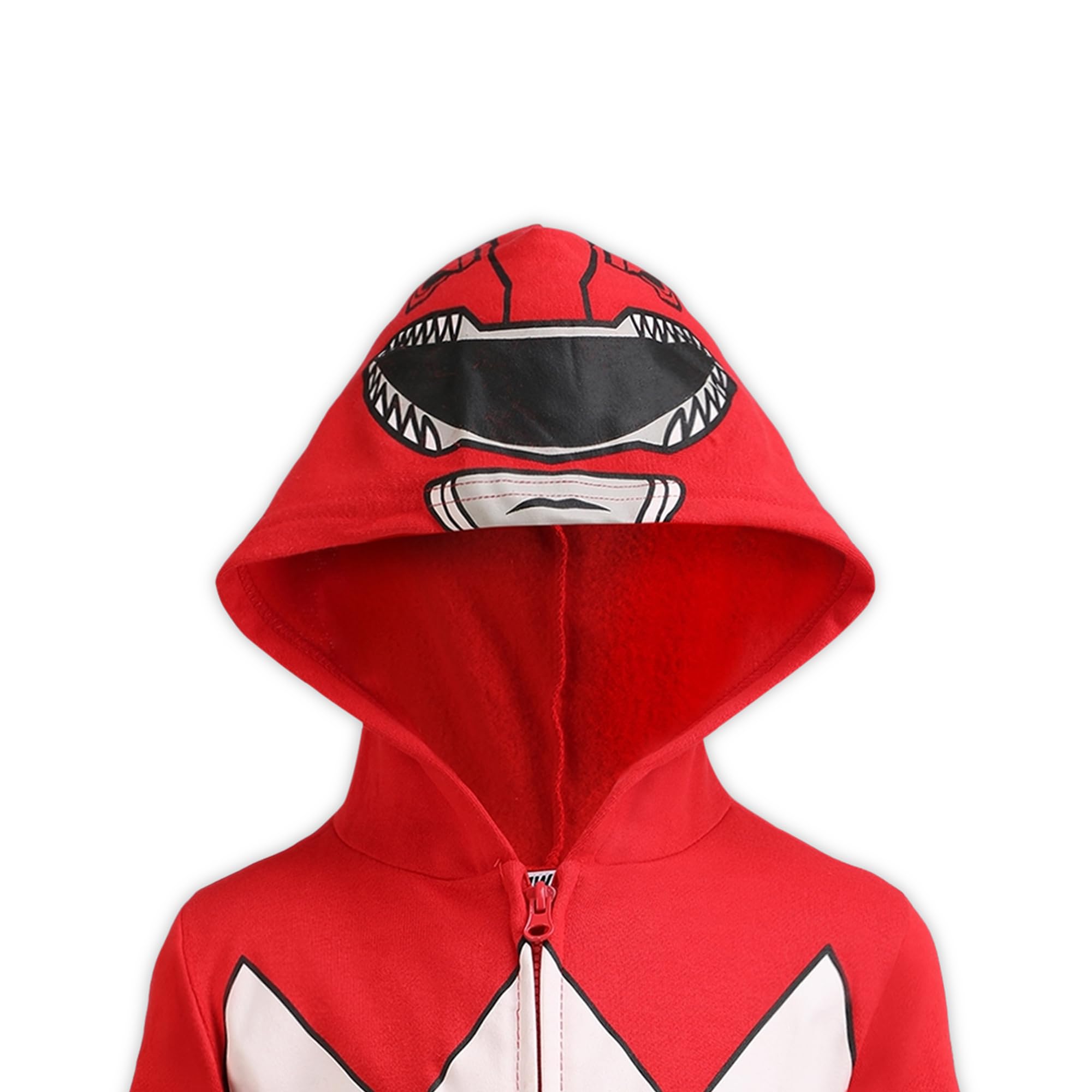 Hasbro Power Rangers Boys’ Zip Up Hoodie for Little Kids – Blue/Red