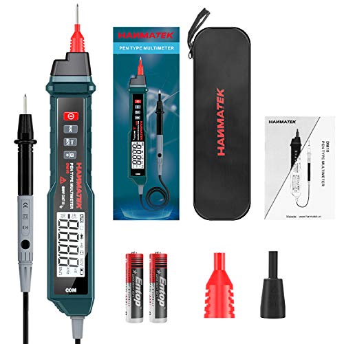 Pen Type Digital Multimeter, Electrical Tester with NCV,AC/DC Voltmeter Ammeter Ohmmeter, Resistance, Live Line Digital Testers with Backlit and Flashlight