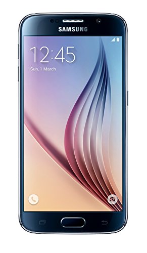 Samsung G920F Galaxy S6 Unlocked Smartphone GSM 4G LTE Octa-Core International Version, No Warranty - Sapphire Black