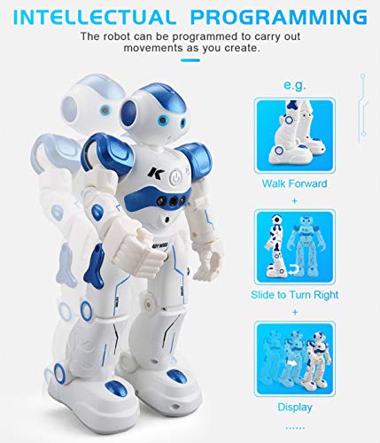 WEECOC RC Robot Toys Gesture Sensing Smart Robot Toy for Girls Can Singing Dancing Speaking Christmas Birthday Gift (Pink)
