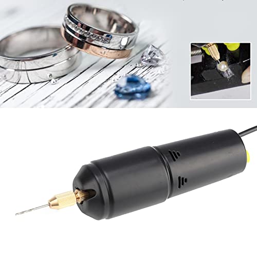 Micro Handheld Drill,Portable Mini Small Electric Drills Handheld Micro USB Drill with 3pc Bits DC 5V Powered by USB cable be used to drill wooden board, plastic board(thickness within 10mm)