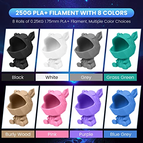 SUNLU 3D Printer Filament Bundle, SUNLU PLAMETA & PLA+ Filament 1.75mm, 100% Neatly Wound PLAMETA 2KG+PLA Plus 2KG, 0.25kg Spool, 16 Packs