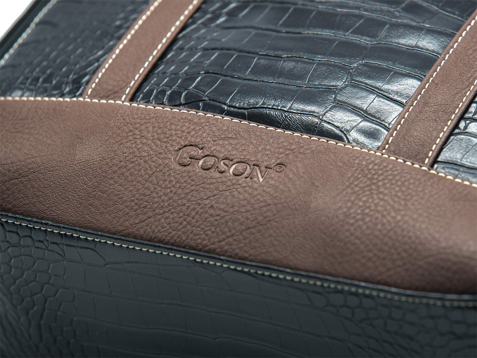 Goson Premium Crocodile Embossed PU Faux Leather Concealed Carry Purse Tote