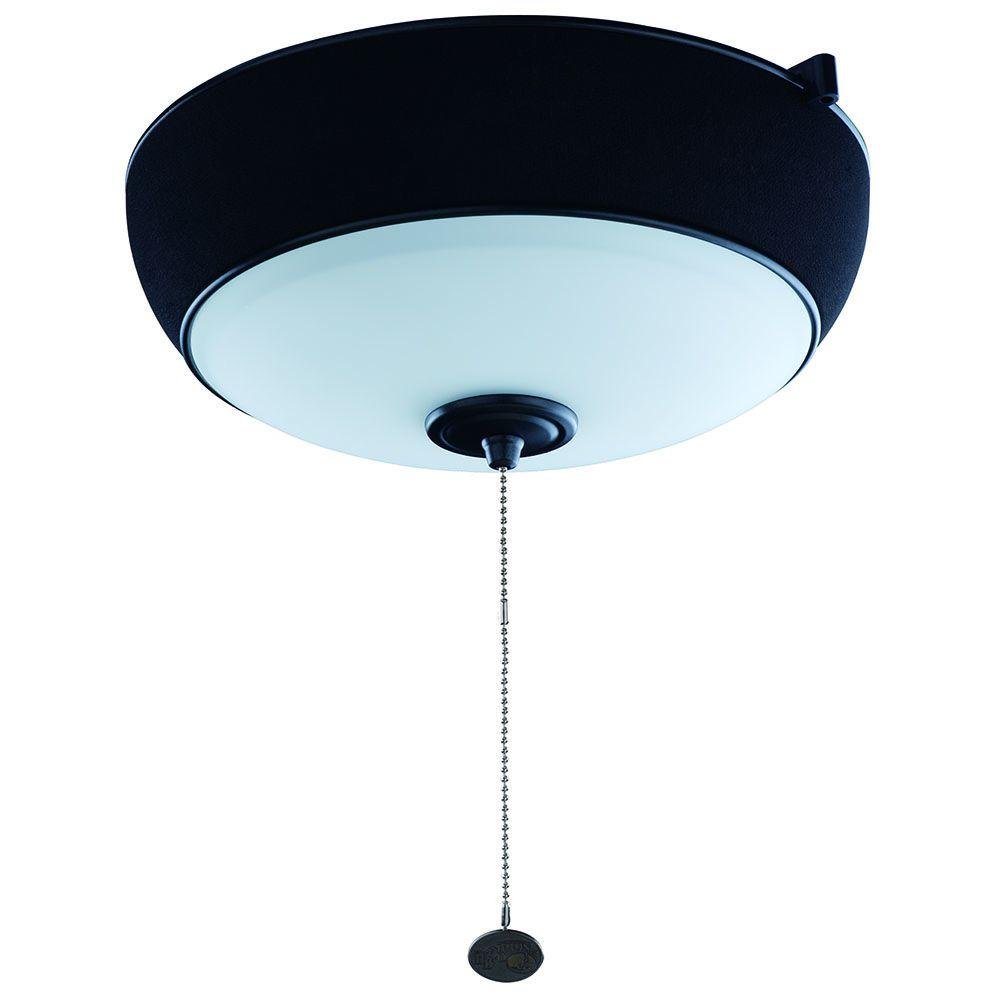 Hampton Bay Natural Iron Ceiling Fan Audio Light Kit with Bluetooth Technology