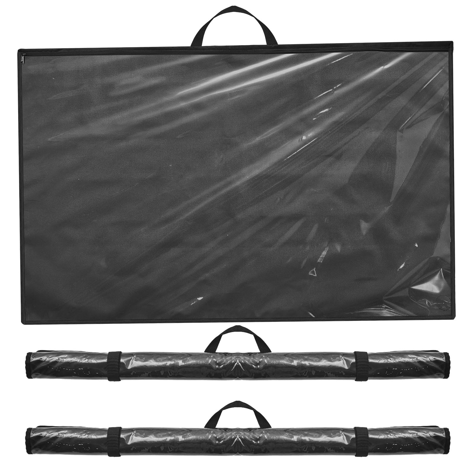 Tanlade 3 Pcs Blueprint Holder Foldable Waterproof Plans Shield Waterproof Map Case Construction Plan Holder Art Portfolio Bag Fits Plans Size 22 x 34 for Document Blueprint Map Plan Poster Painting