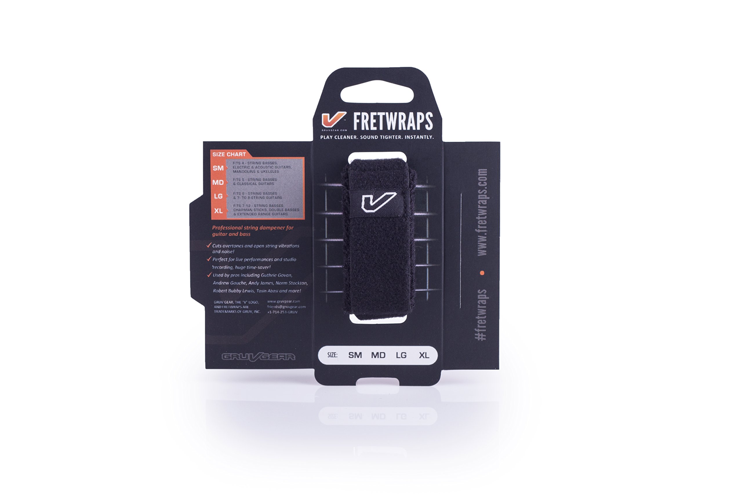 Gruv Gear FretWraps String Muter 1-Pack (Black, Small) (FW-1PK-SM)
