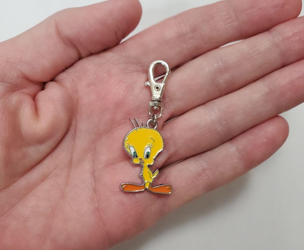 Heavens Jewelry TWEETY BIRD CHARM FOR PET DOG CAT COLLAR OR ZIPPER PULL CHARM FOR PURSE JACKET BACKPACK WALLET ETC
