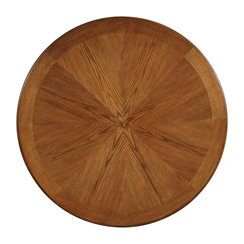 simple relax Wood Table with Shelf, Deep Brown