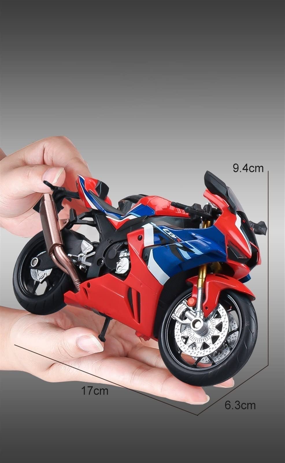 NASJAQ Model kit Motorcycle Model Toy 1/12 for Honda CBR1000RR-R Fireblade SP Die Cast Motorcycle Model Toy Car Collection Autobike (Color : Red with Box)