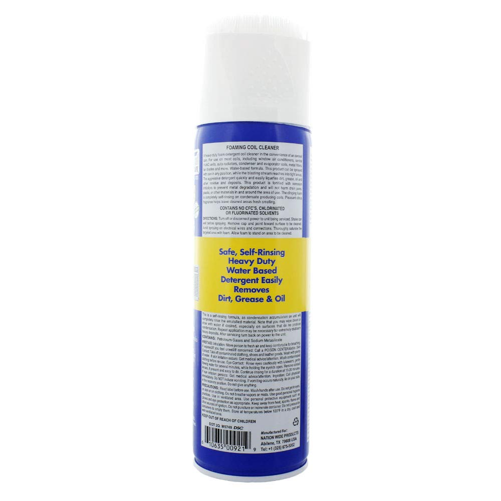 Nationwide AC Safe Air Conditioner & Coil Cleaner 19 oz. Foam