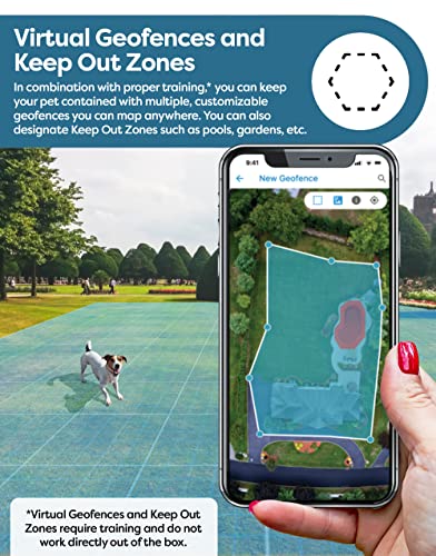 Wagz® Freedom Smart Dog Collar™ with New Boost Battery for Nearly 3X More Battery Life – Shock-Free Wireless Fence & Wellness System, Virtual Geofences, GPS Location & Activity/Health Tracking