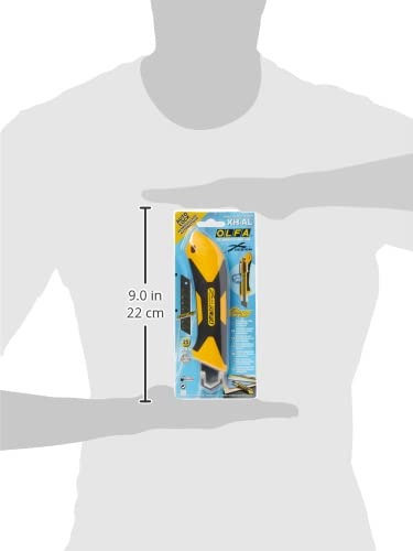 OLFA 25mm Extra Heavy-Duty Utility Knife (XH-AL) - Multi-Purpose No-Slip Grip Utility Knife w/Reinforced Fiberglass Handle & Snap-Off Blade, Replacement Blades: Any OLFA 25mm Blade