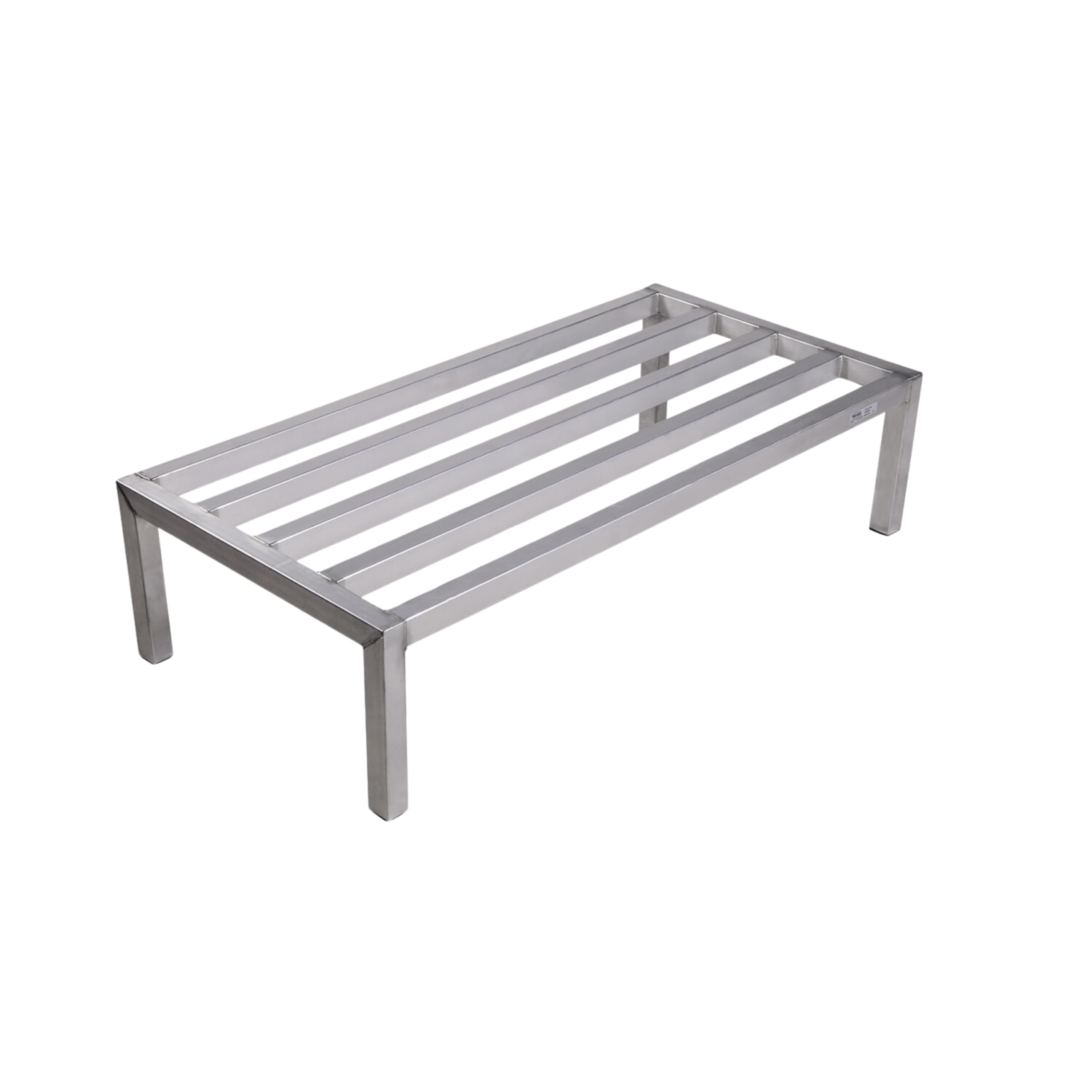 Winholt Equipment DASQ-3-1220 Dunnage Rack, 20" x 36" x 12", All Welded 1-1/2" x 1-1/2" Aluminum Tubular Frame, 2100 lbs. Capacity, 3 ft., for Commercial Use, NSF