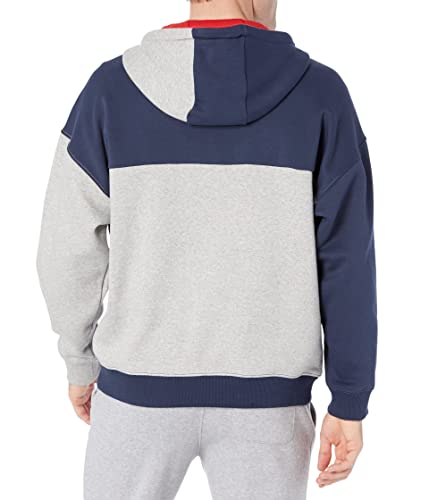 Tommy Hilfiger Men's Adaptive Colorblock Hoodie with Zipper Closure, Cobalt Sapphire