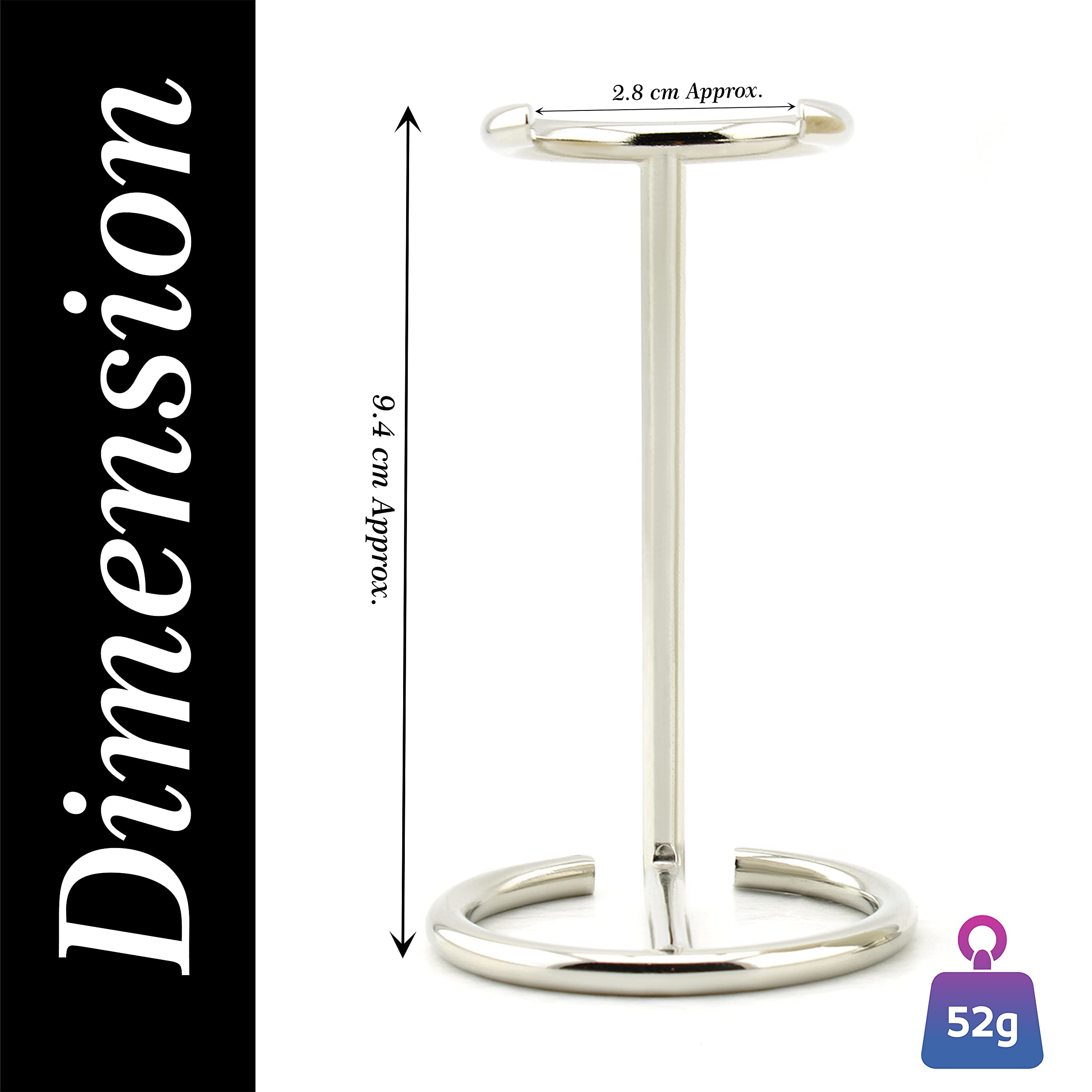 Haryali London Pure Silver Tip Badger Hair Shaving Brush with Brush Stand/Holder