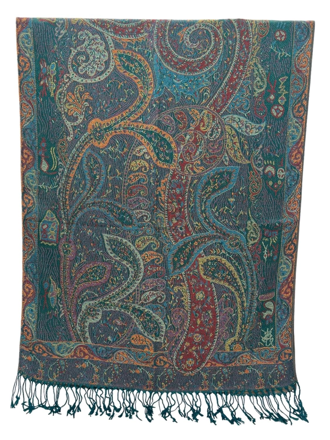 Pashmina Scarf for Women Elegant Wrap Vibrant Colors Chic Paisley Patterns Soft Lightweight Weddings Parties Casual Wear (Fresh Pink - 2401-12)