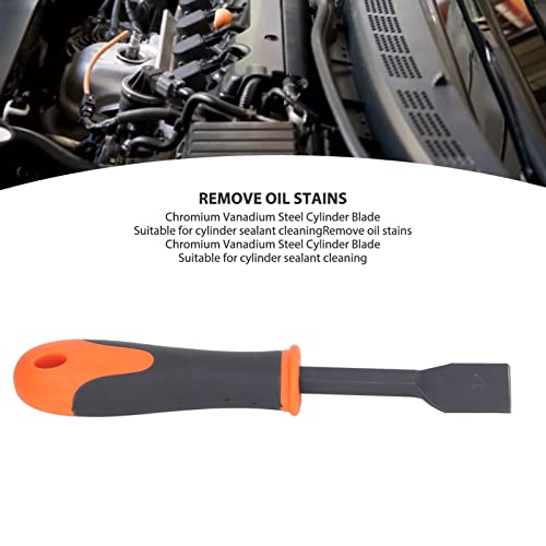 Tyenaza Cleaning Scraper, 25mm Large Head Comfortable Handle Glue Removal Oil Cleaning Shovel, for Household Floor Car