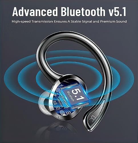 Upgrade Your Everyday Headphones or Wired Earbuds with These Workout, Noise Cancelling Earbuds, True Wireless Earbuds Over Ear Dynamic Sounding TWS i25 Bluetooth v5.1, HiFi, Waterproof Earbuds.