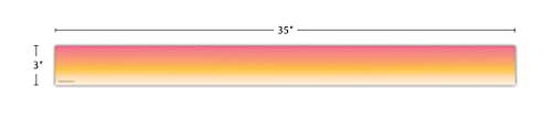 Teacher Created Resources Pink and Orange Color Wash Straight Border Trim