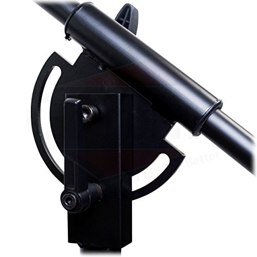 GRIFFIN Professional Studio Microphone Boom Stand with Casters | Extended Height Recording Mic Holder Tripod on Wheels | Tall Telescoping Arm Mount & Retractable Legs for Vocals, Choir, Overhead Drums