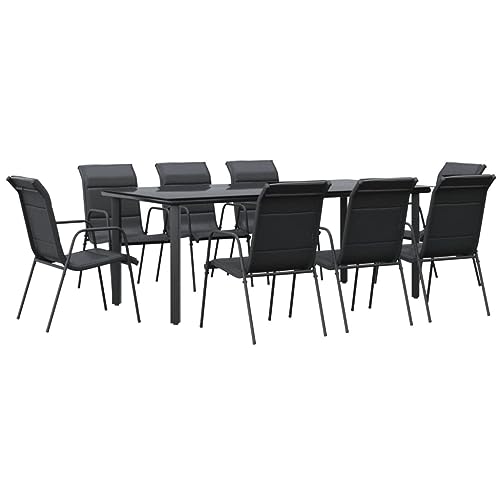 WFAUIBR Dining Set 9 Piece Patio ,Outdoor Furniture Set,Chat Conversation Tables and Chairs,for Bedroom, Living Room, Coffee Shop,Porch Garden,9 Piece 78.7"