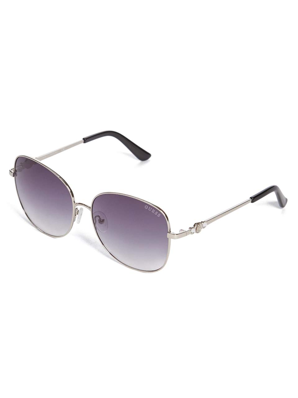 GUESS GF6100 Shiny Light Nickeltin/Gradient Smoke One Size