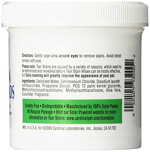 Gold Medal Pets Tear Stain Remover Pads for Dogs, 90 Count