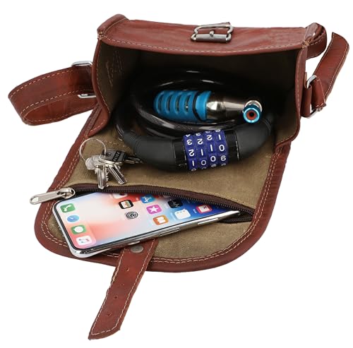 Gusti Saddle bag Handlebar bag Shoulder bag Satchel Bike bags Leather true leather - Rudi A.