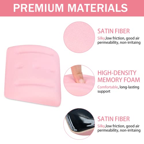 VAGAU Wrist Rests for Laptop, Laptop Wrist Support for Keyboard and Mouse, Ergonomic Memory Foam Wrist Pads for Laptop, Office, Computer, Comfortable Typing Wrist Pain & Carpal Tunnel Relief(Pink)