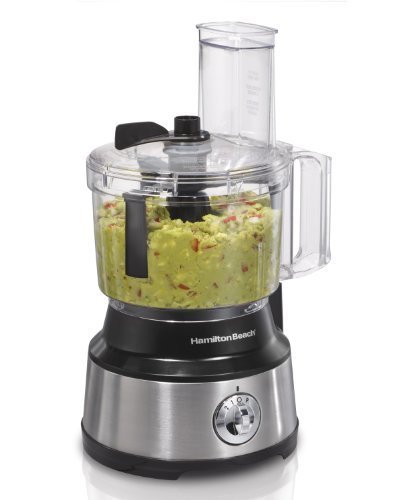 Hamilton Beach (70730) Food Processor & Vegetable Chopper with Bowl Scraper, 10 Cup, Electric (Renewed)