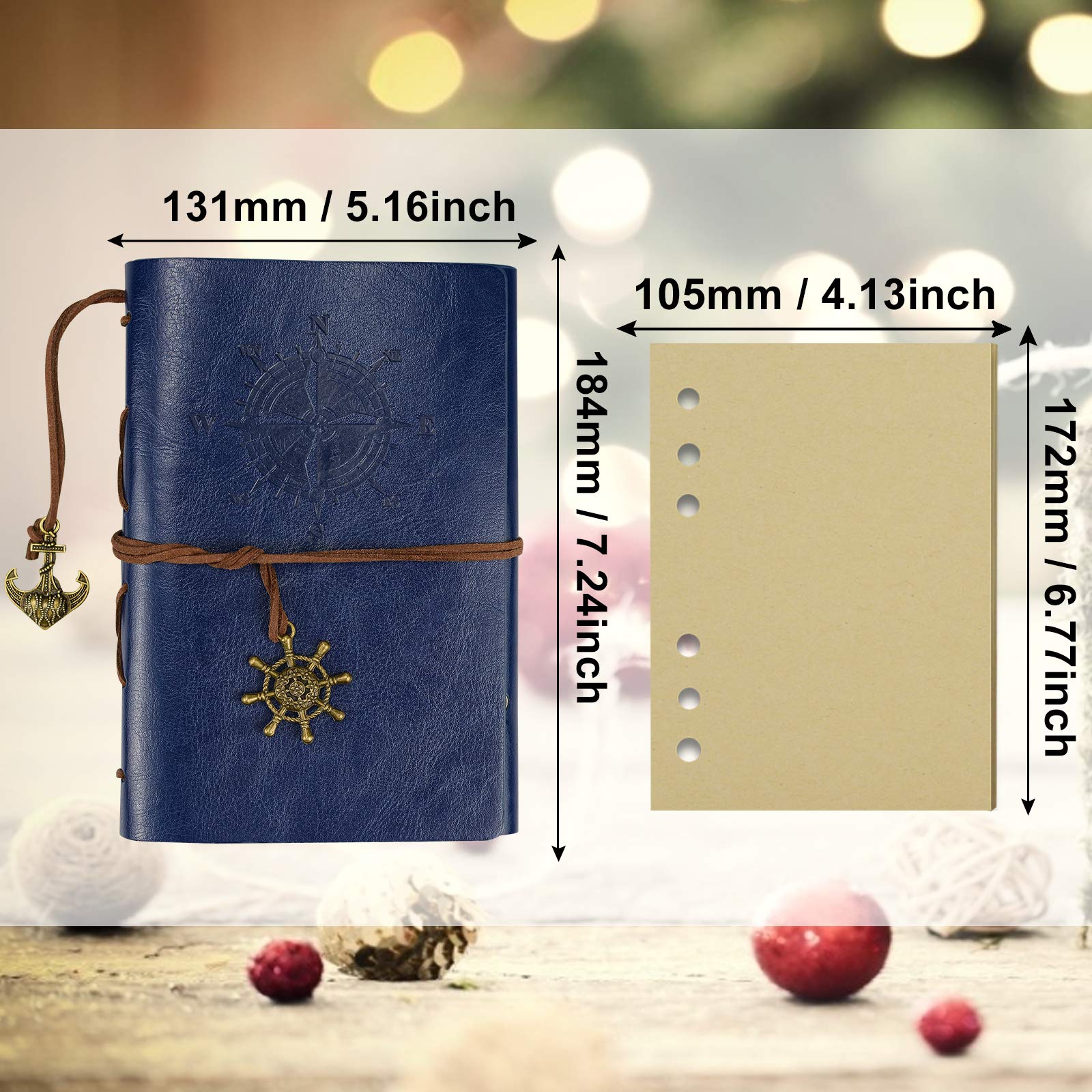 GloDeals Quill Pen Feather Pen Set, Calligraphy Pen Antique Writing Dip Pen Ink and Quill Set with the Ink in Bottle Leather Journal Notebook