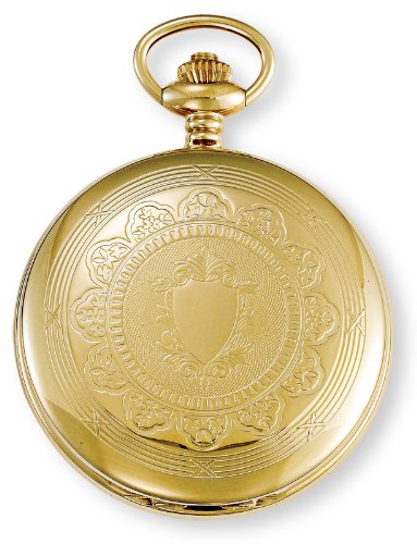 Gotham Men's Gold-Tone Double Cover Exhibition Mechanical Pocket Watch # GWC18800G