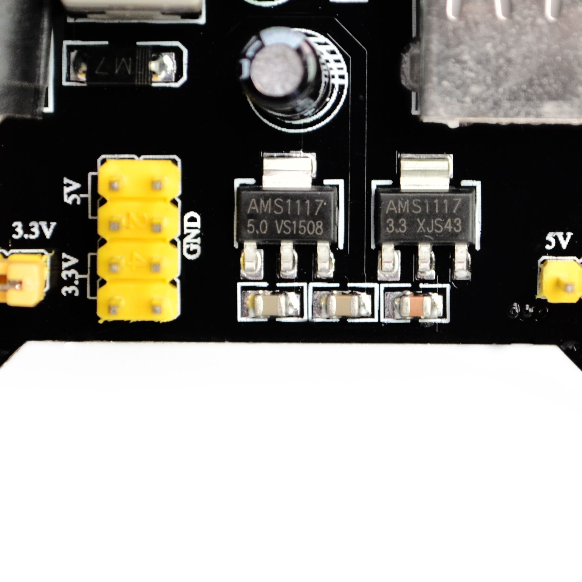 Printer Accesstories MB102 Breadboard Power Supply Module /MB102 White Breadboard Dedicated Power Module 2-Way 3.3V 5V MB-102 Solderless Bread Board - (Color: Black)
