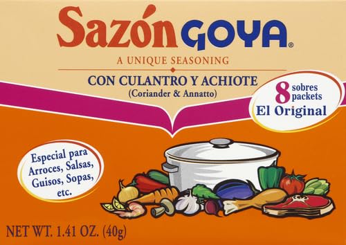Goya Foods Sazón Seasoning with Coriander & Annatto, 1.41 Ounce