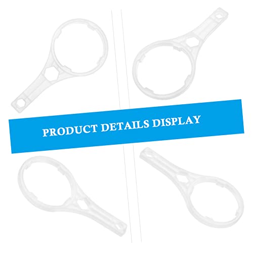 ULTECHNOVO Tools 10pcs 10 Wrench Wrenches Home Household Filtration System Wrench Under Sink Water Filter Tool Wrench Plastic White Filter Canister Spanner