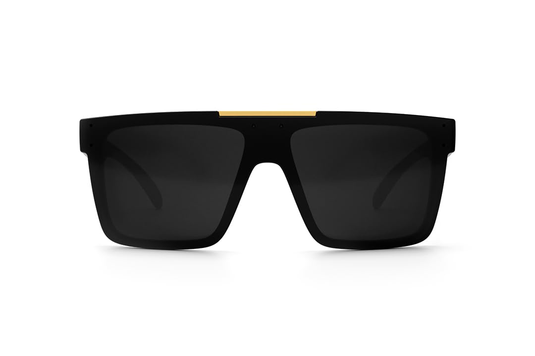 Heat Wave Visual Quatro Polarized Sunglasses in Black with Gold