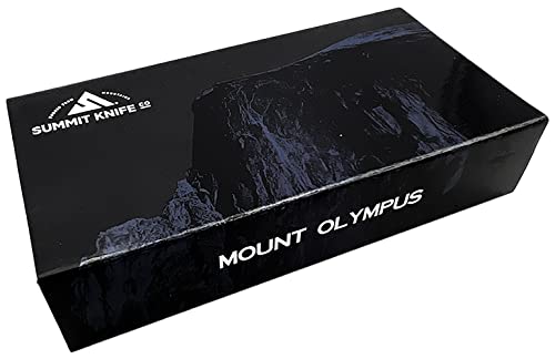 Summit Knife Co Mount Olympus EDC Folder Knife 2.75” VG10 Stainless Steel Blade - Black Carbon Fiber Scales Handle - Gentlemans Every Day Carry Lightweight Folding Pocket Knife