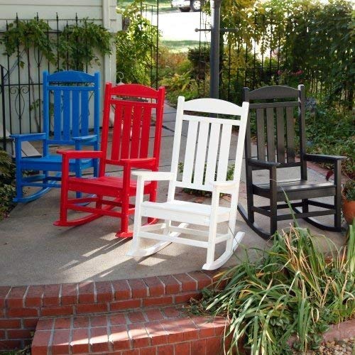 POLYWOOD R100BL Presidential Rocking Chair, Black