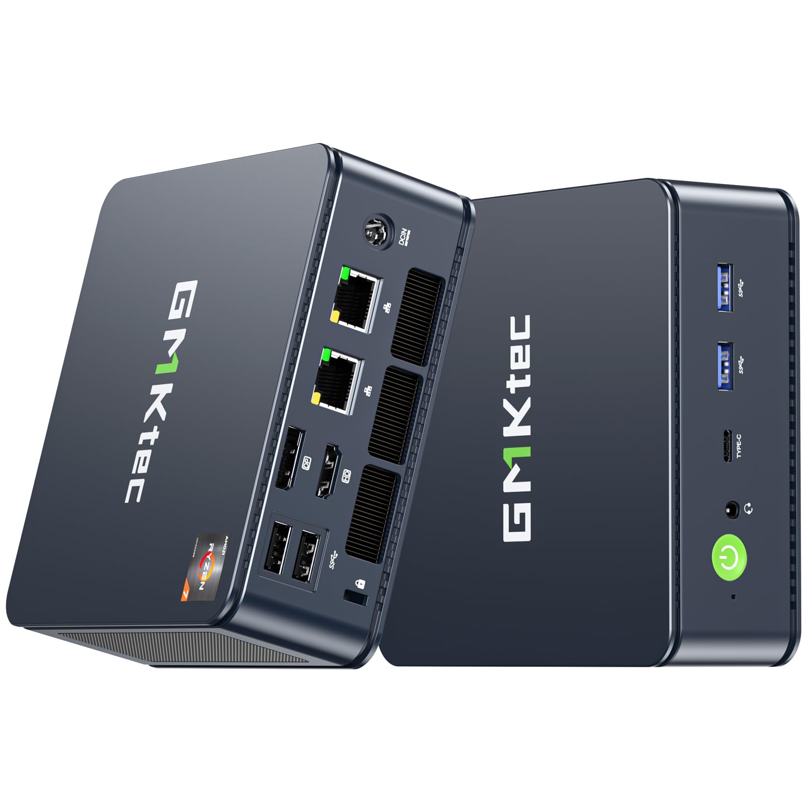 GMKtec Gaming PC AMD Ryzen 9 7940HS (5.2GHz) Mini Computer Windows 11 Pro Desktop, 32GB DDR5 5600 MHz RAM 1TB Hard Drive PCIe4.0 SSD, 2.5Gbps LAN, 2X 4K HDMI 2.1, 8K USB4, Radeon 780M Graphics K4