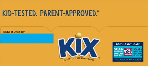 Kix Whole Grain Breakfast Cereal, Crispy Corn Cereal Puffs, Family Size, 18 oz