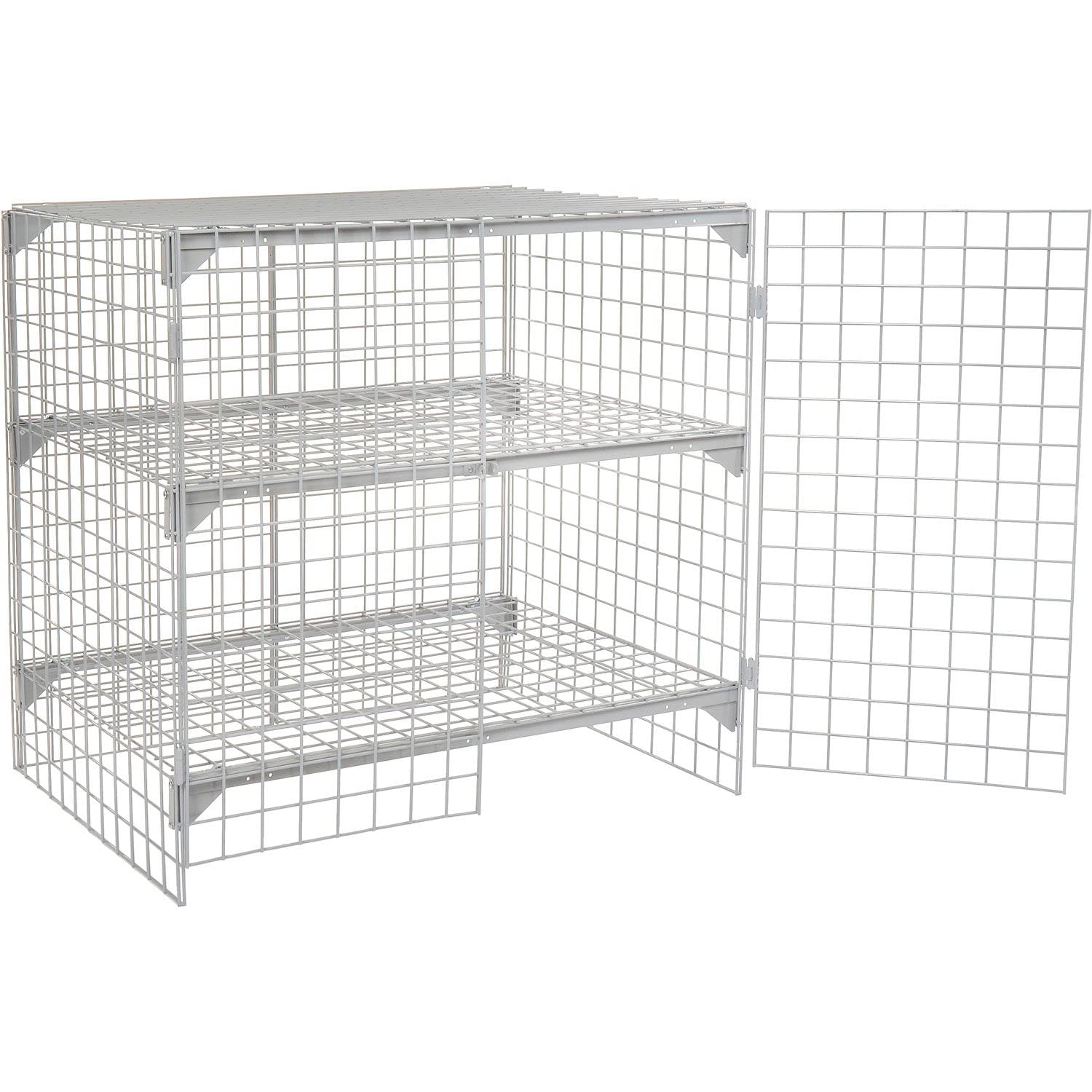 Global Industrial Wire Mesh Security Cage, 48 x 24 x 48