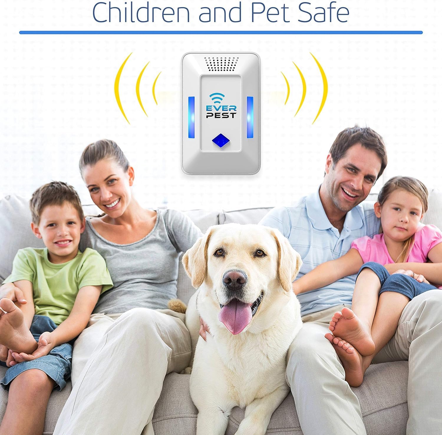 Ultrasonic Pest Control Repeller Plug in - 2 Pack Device Repels Cockroach Cricket Bug Flea Fruit Flies Deterrent, Ultrasound Insect Mice Roach Rat