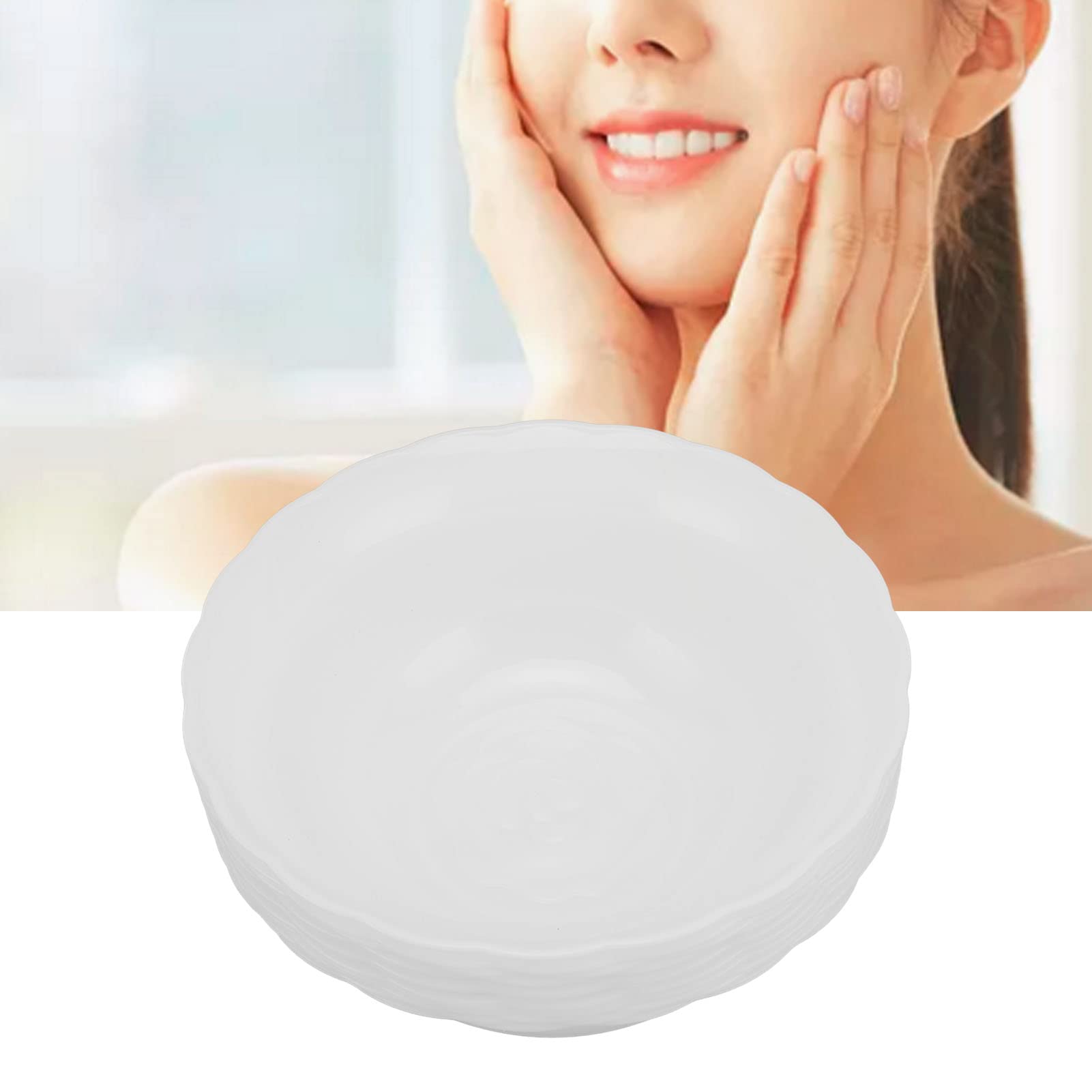 Round Dish Wash Basin,10pcs Beauty Salon Spa Washbasin,Dishpan,Professional Plastic Face Hand Skin Care Wash Basin for Towel Soaking